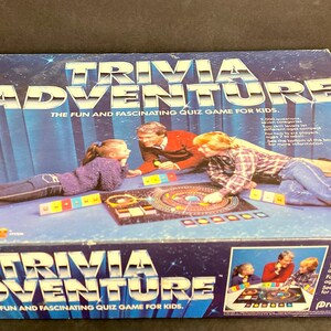Vintage Pressman TRIVIA ADVENTURE IQ 2000 Quiz Game 1983 - Nice! - Etsy