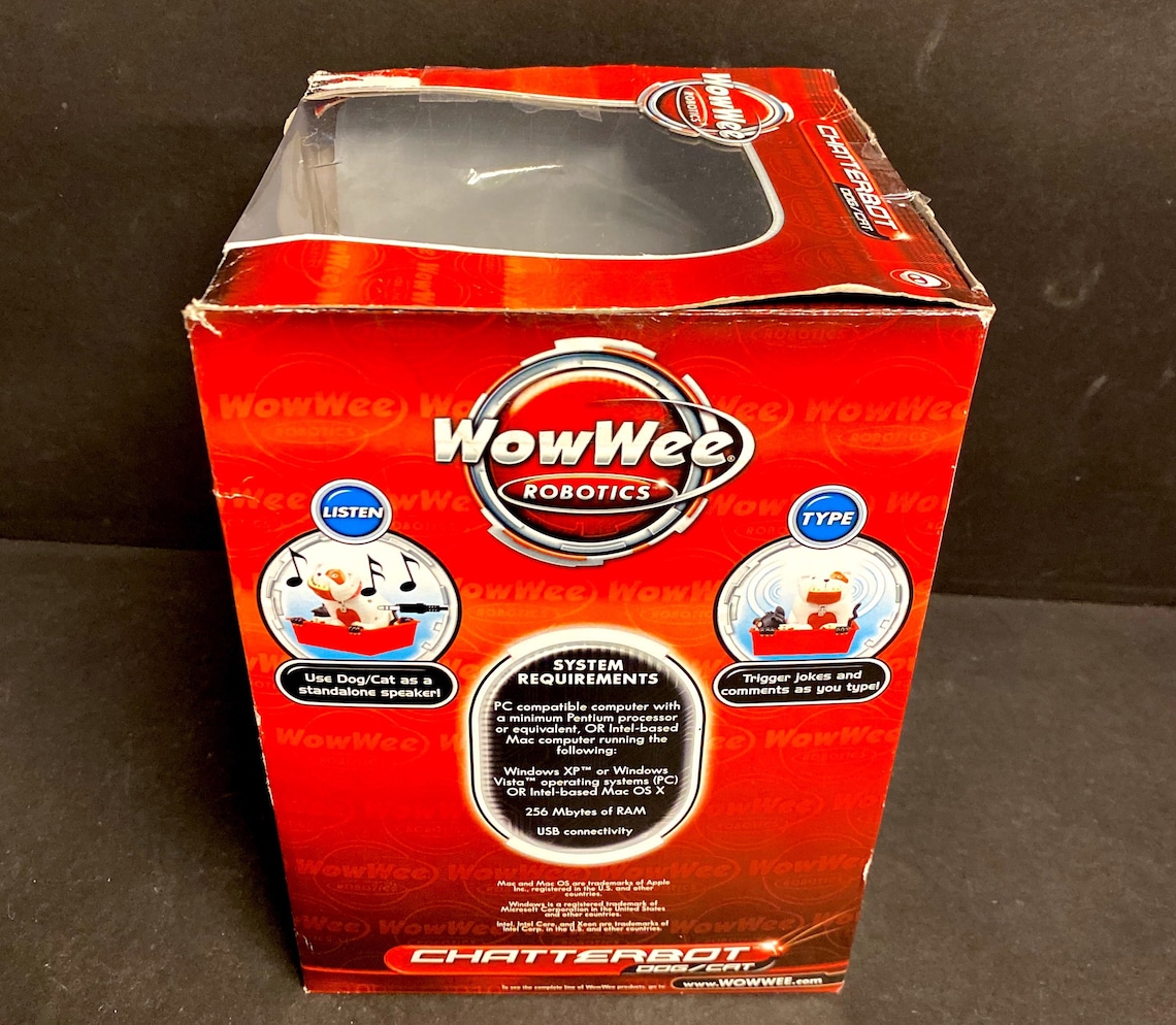 WowWee Chatterbot Dog Cat Animated Computer Personality Works | Etsy