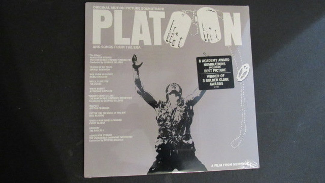Vintage 1987 12" Original Motion Picture Soundtrack PLATOON - Factory ...
