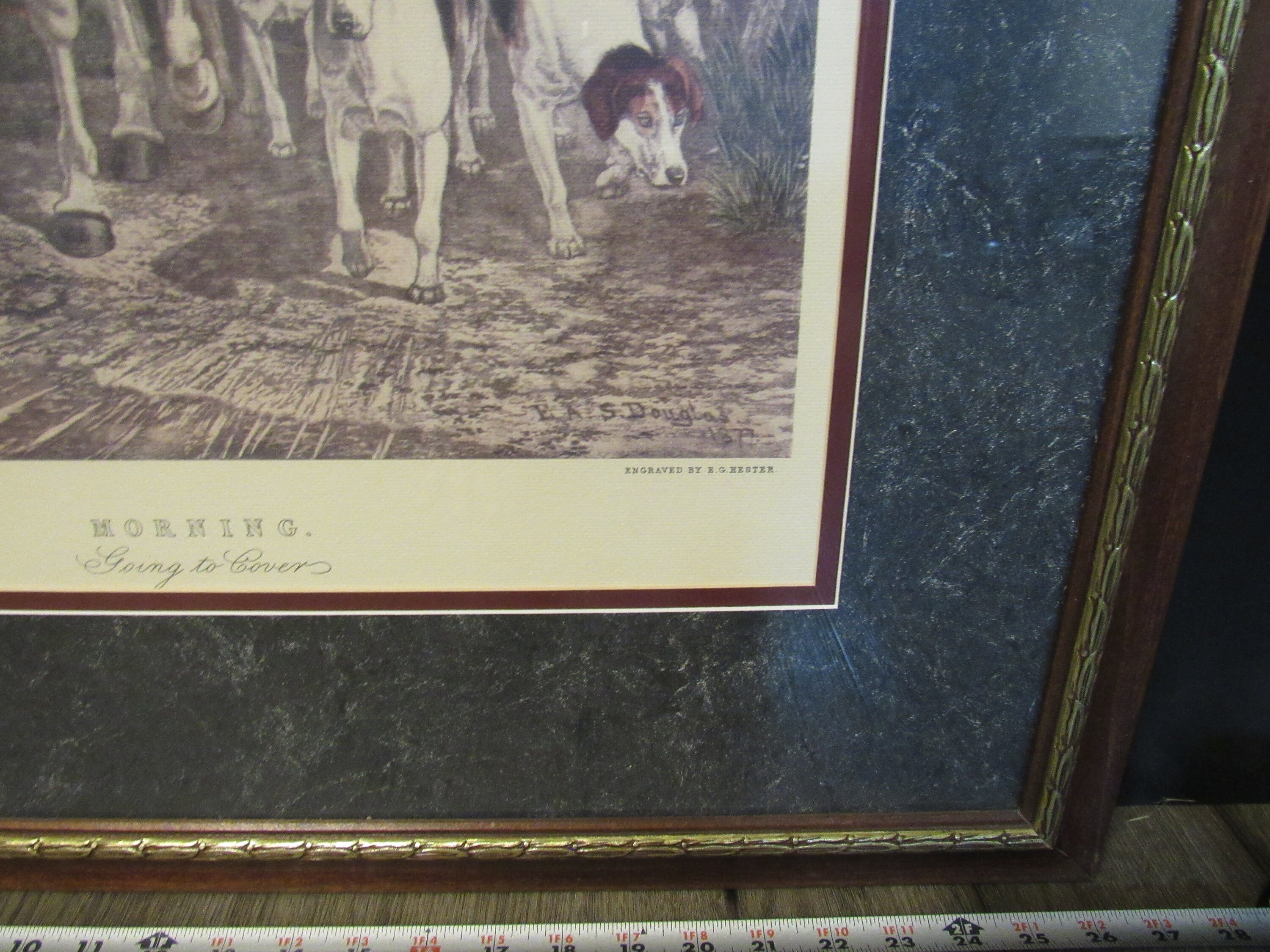 E. A. S. Douglas Large Framed Engraved Print Morning. | Etsy