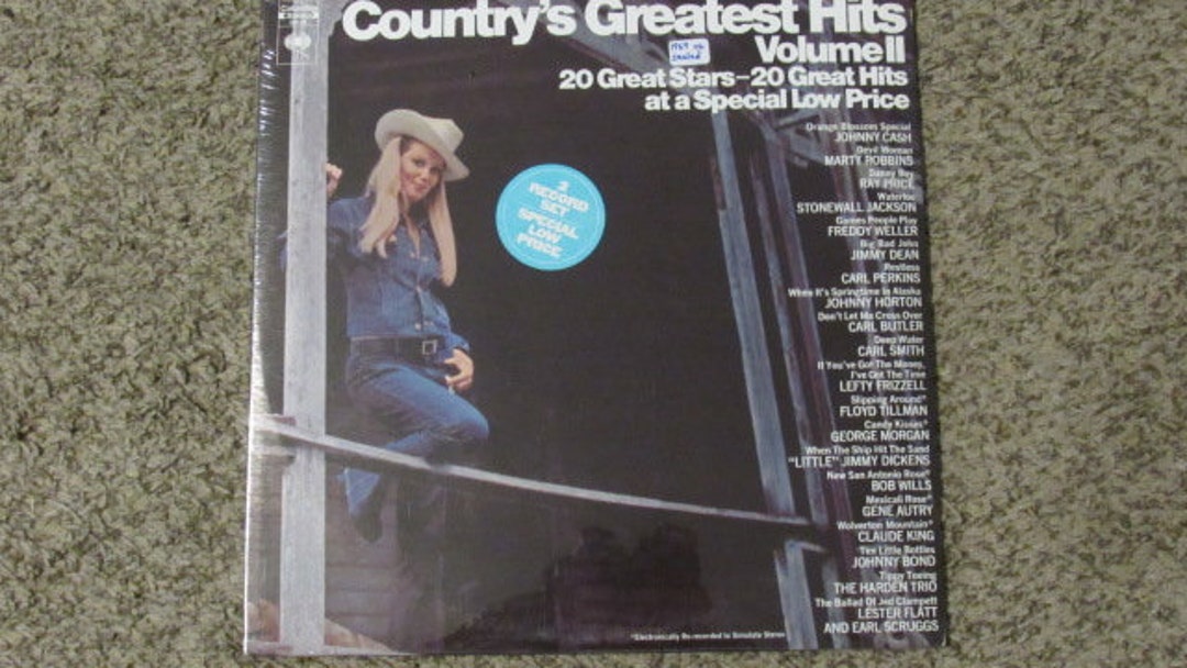 Vintage 1969 12" Various Artist "country's Greatest Hits Vol. Ii ...