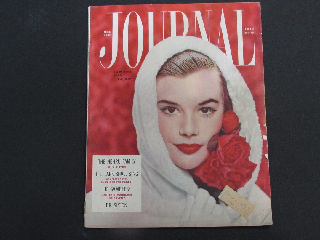 Vintage LADIES HOME JOURNAL Magazine January, 1955 the Nehru Family Dr ...