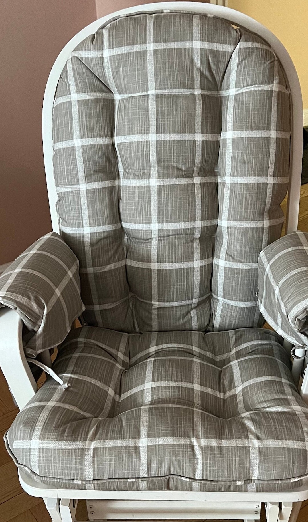 Glider or Rocking Chair Cushion Set With Matching Armcushions in Abbot ...