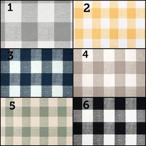 Glider or Rocking Chair Cushion Set in Black and White Buffalo Check ...