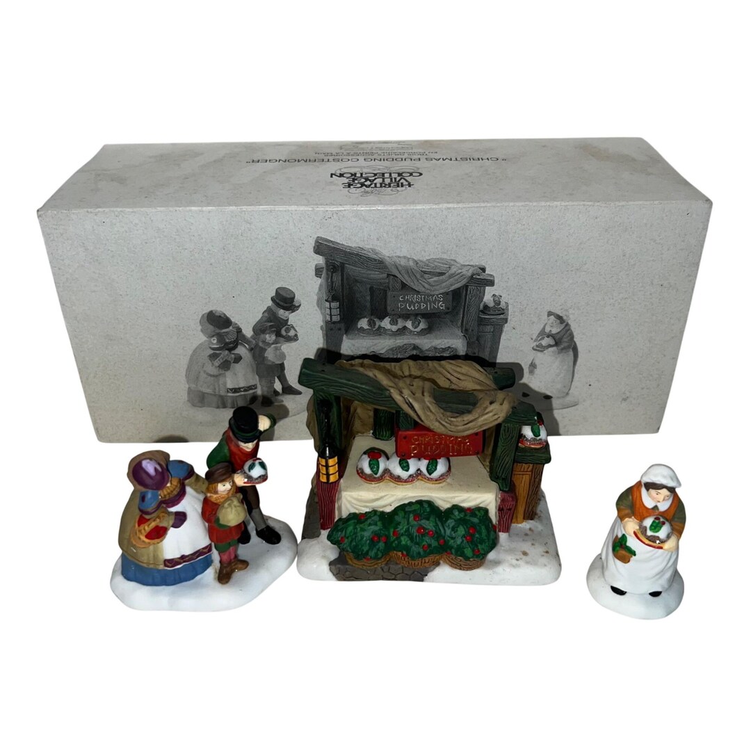 Dept 56 Heritage Village Christmas Pudding Costermonger Set of 3 #58408 - Etsy