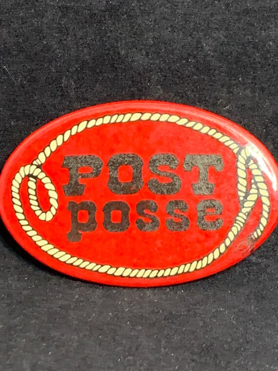Vintage Post Posse Button/Pin (#14) - Gem