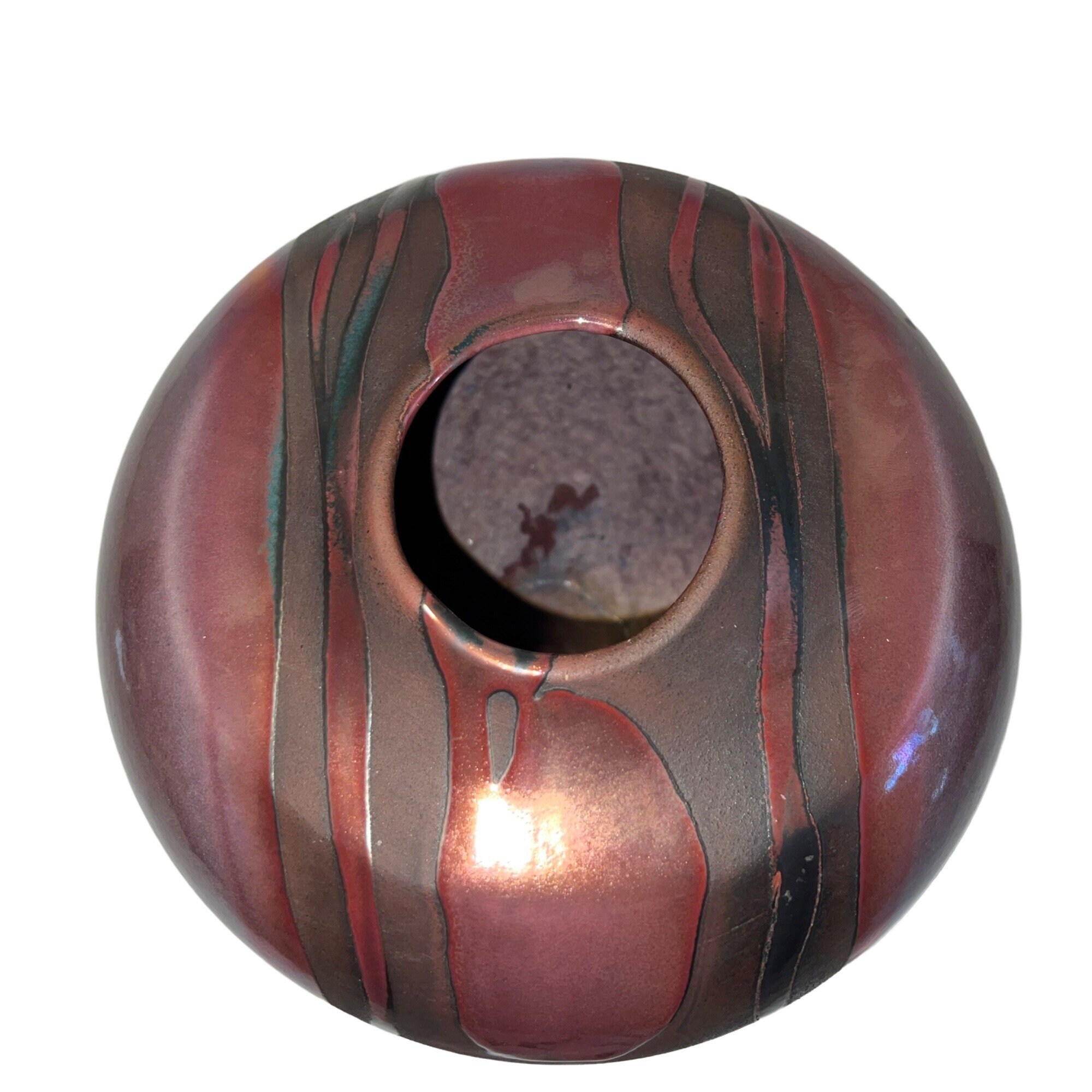 Vintage Tony Evans Raku Pottery Vase Signed & Numbered - Etsy