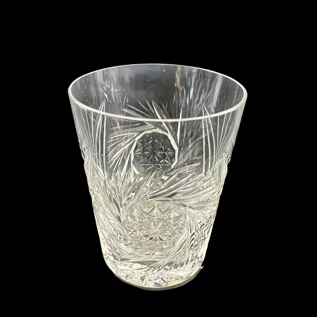 Vintage Clear Glass Pinwheel Old Fashion - Etsy