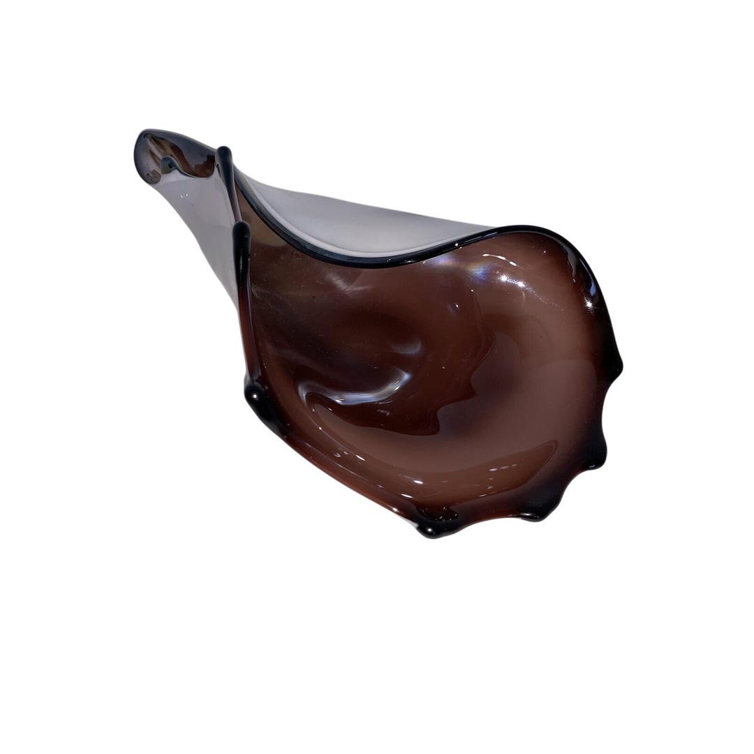 Iridescent Amethyst Shape of A Concha Shell Art Glass Bowl 8 1/2” - Etsy