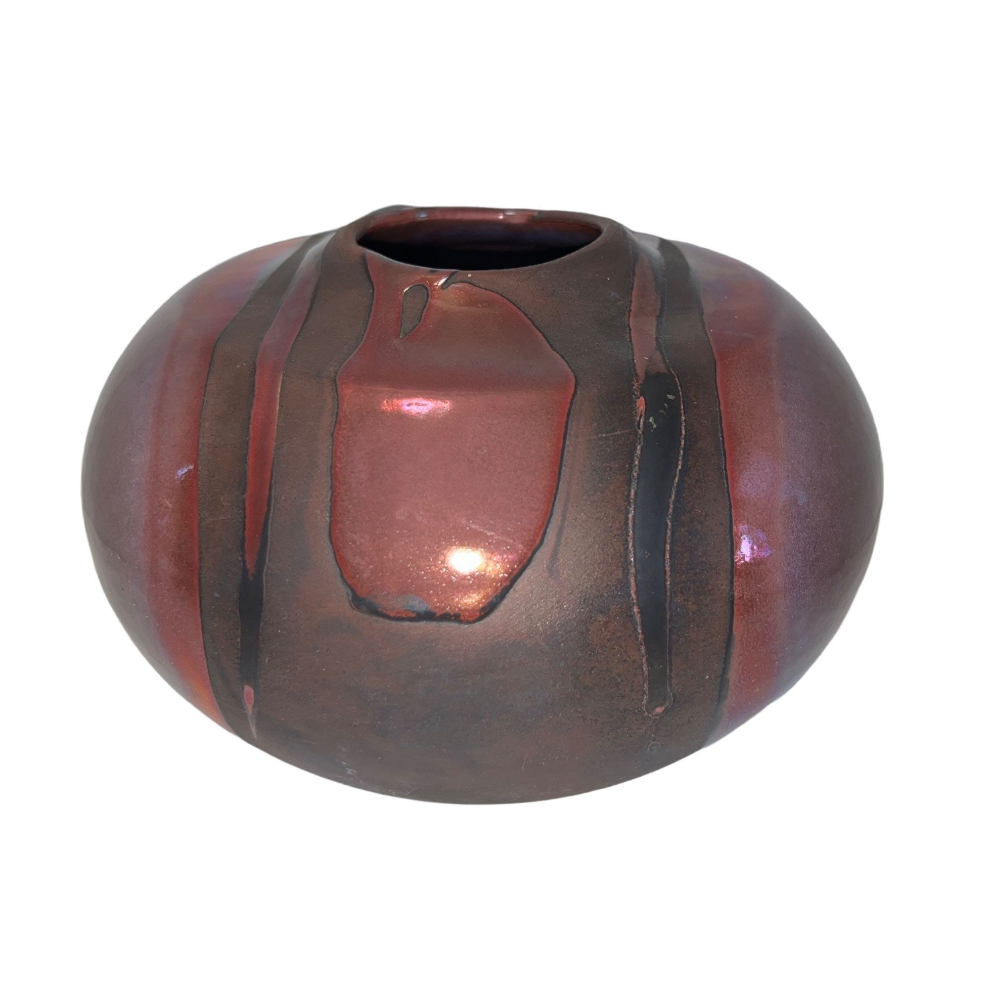 Vintage Tony Evans Raku Pottery Vase Signed & Numbered - Etsy