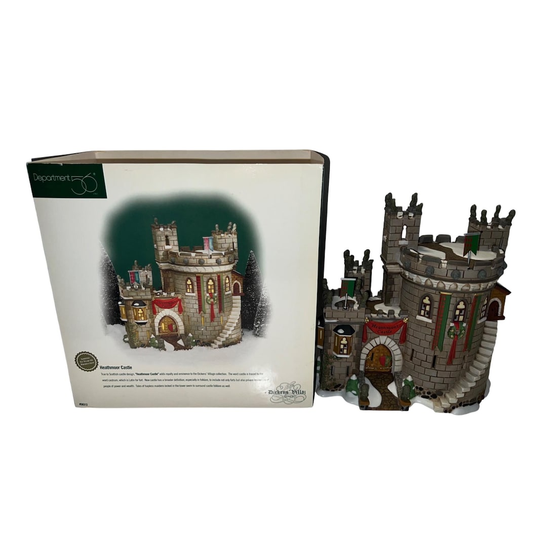 Dept 56 Dickens Village Handpainted Porcelain Heathmoor Castle #58313 ...