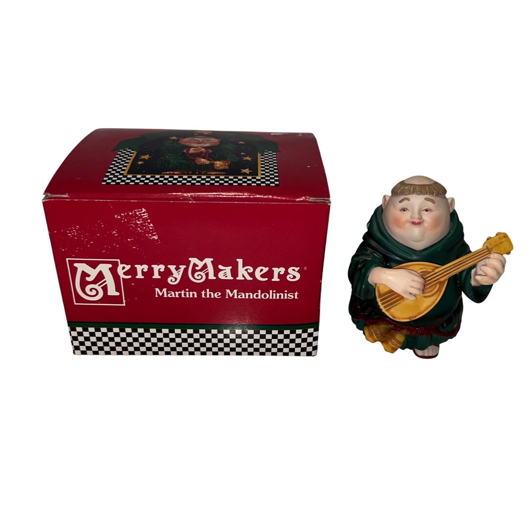 Dept 56 Merry Makers Porcelain Martin the Mandolinist Figurine #9350-5 ...