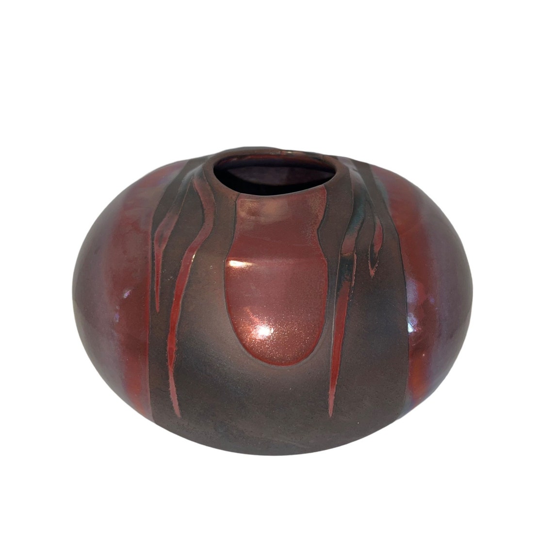 Vintage Tony Evans Raku Pottery Vase Signed & Numbered - Etsy