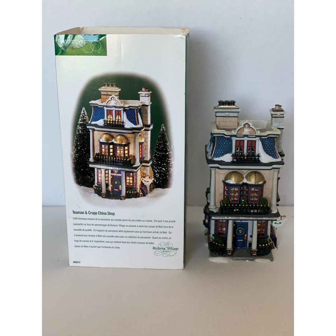 Dept 56 Dickens Village Teaman & Crupp China Shop #58314 - Etsy
