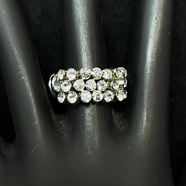 Rhinestone Stretch Ring - Etsy