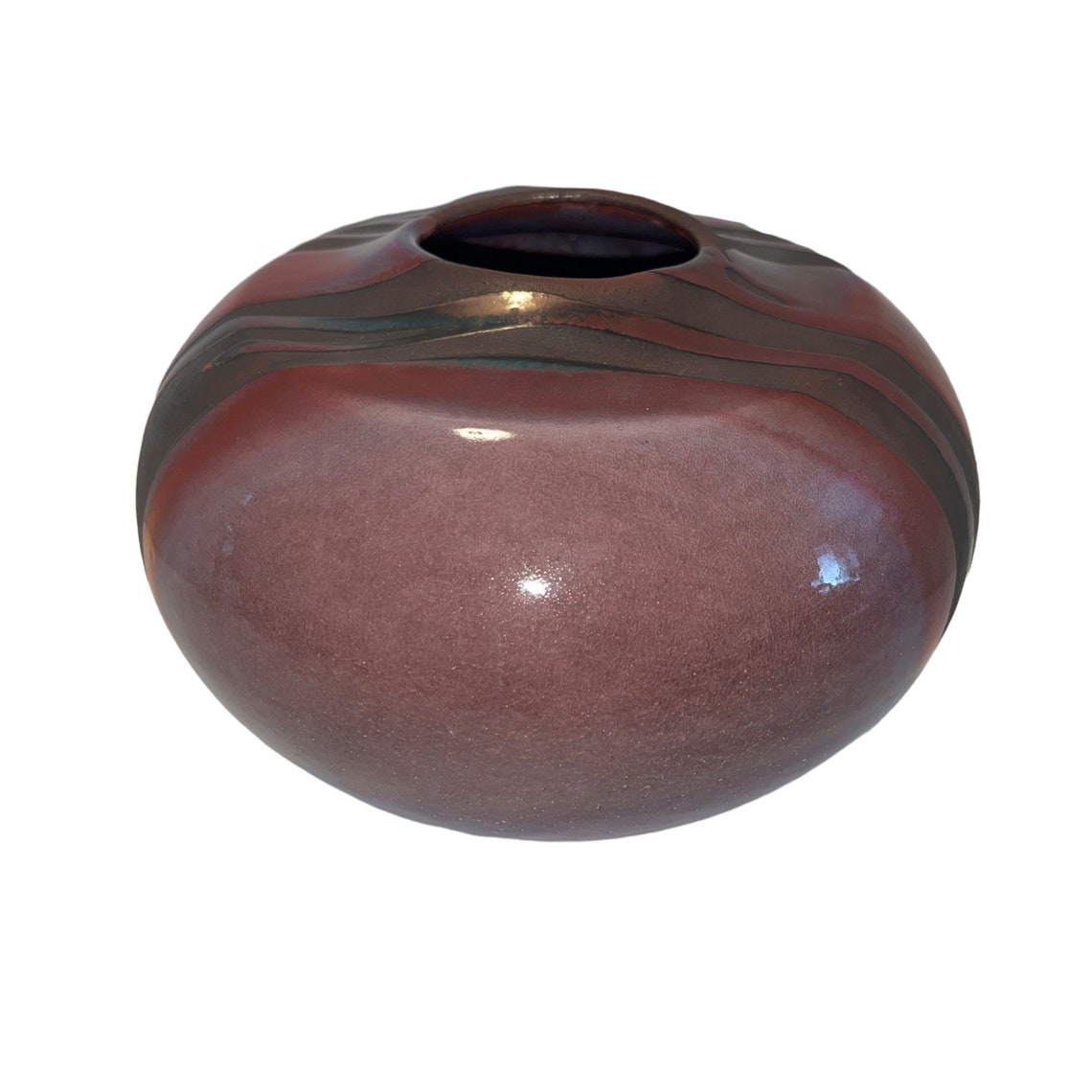 Vintage Tony Evans Raku Pottery Vase Signed & Numbered - Etsy