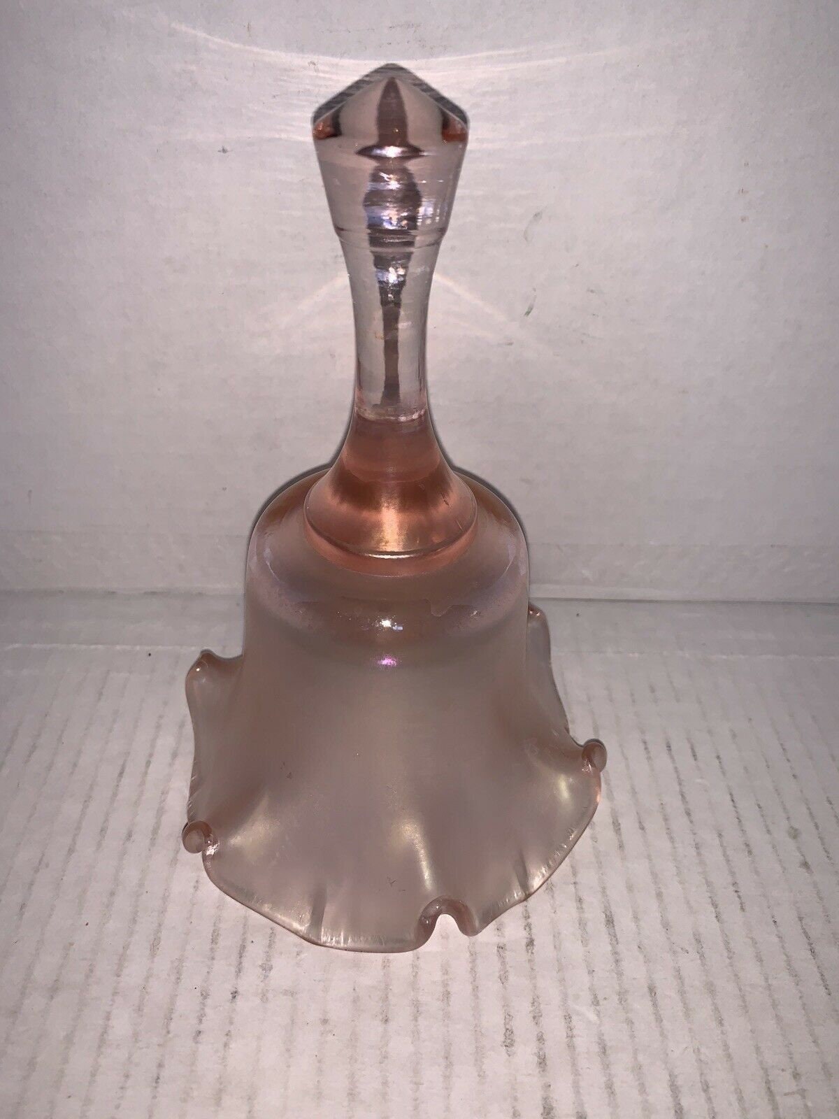 Vintage Fenton Pink Iridescent Stretch Glass Bell 75th - Etsy UK