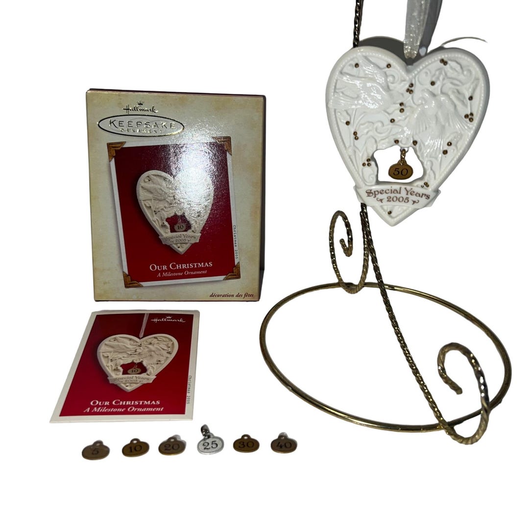 Hallmark Keepsake Ornament A Milestone Anniversary Ornament Our ...
