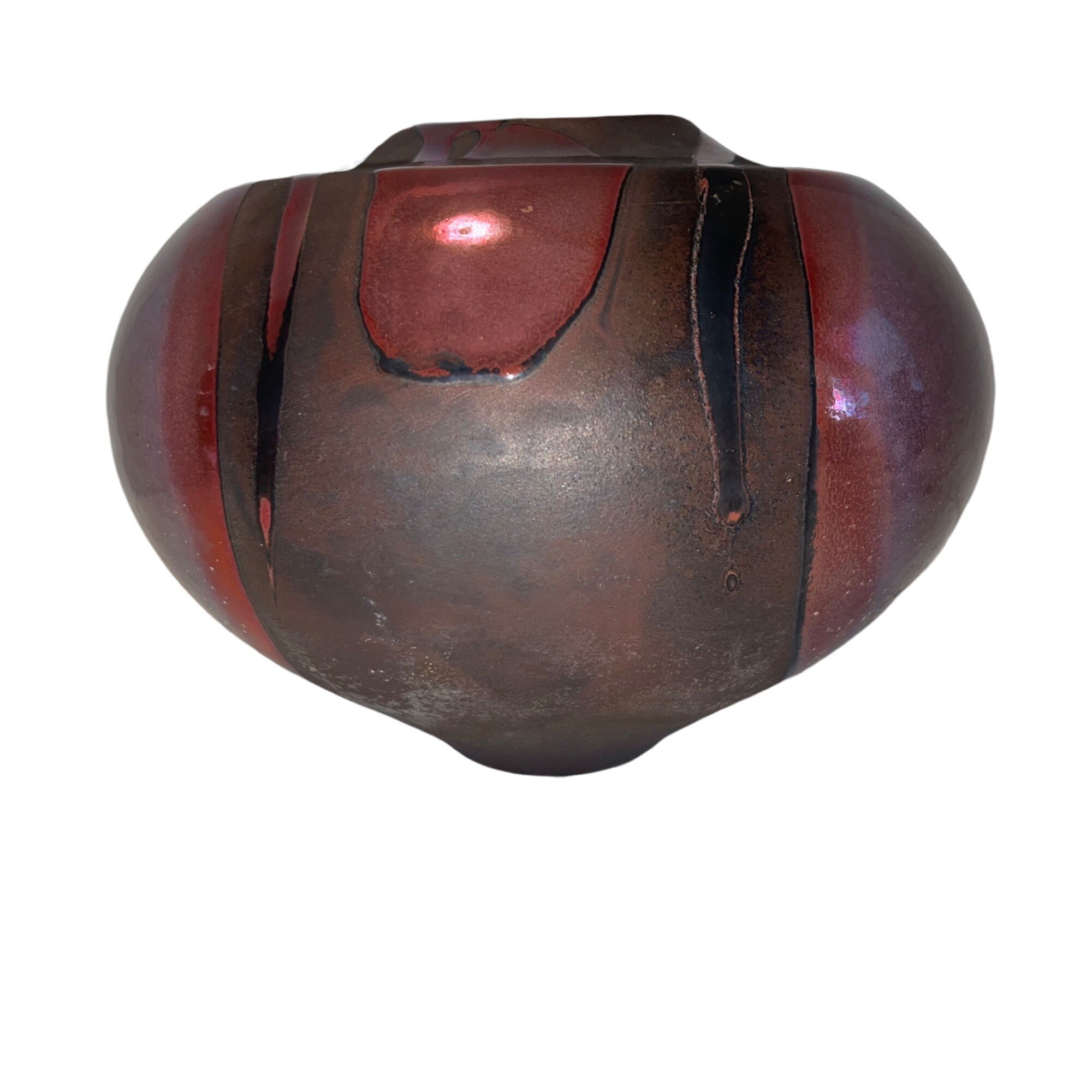 Vintage Tony Evans Raku Pottery Vase Signed & Numbered - Etsy