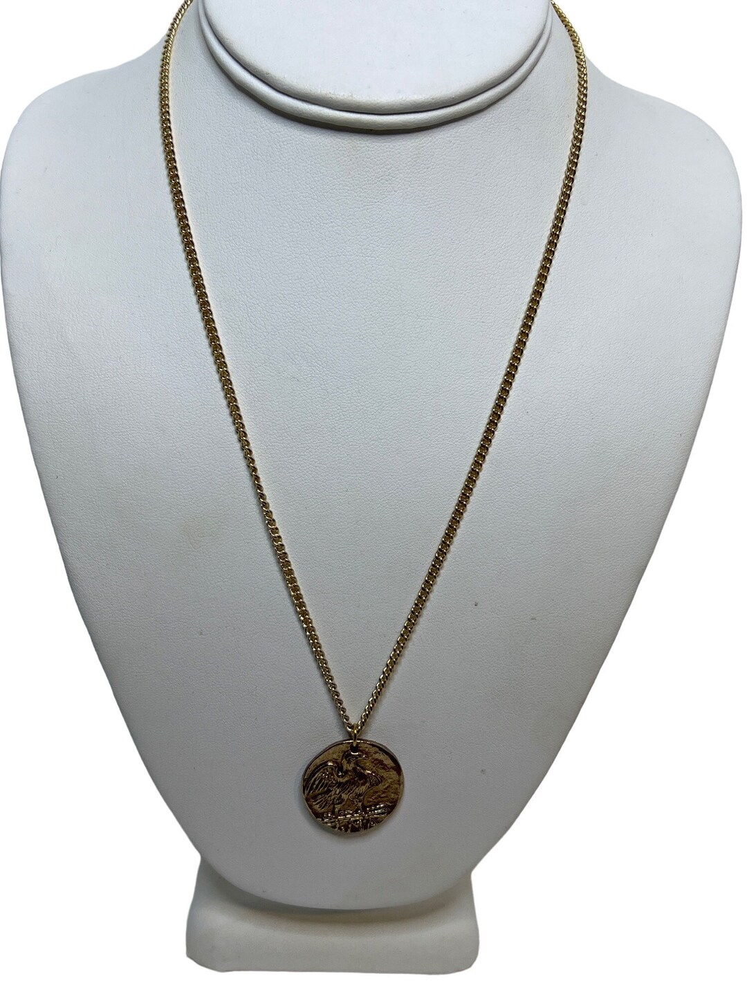 Avon Roman Gold Tone Victory Coin Necklace (4311) - Etsy