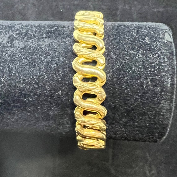 Vintage DFB Company Carmen Gold Tone Expandable Cameo… - Gem