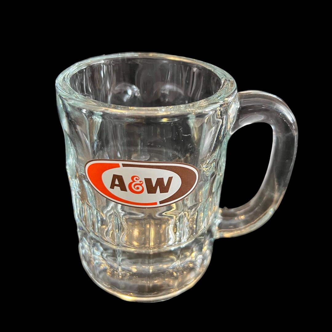 Vintage A & W Root Beer Clear Glass Mug 4 3/8" - Etsy