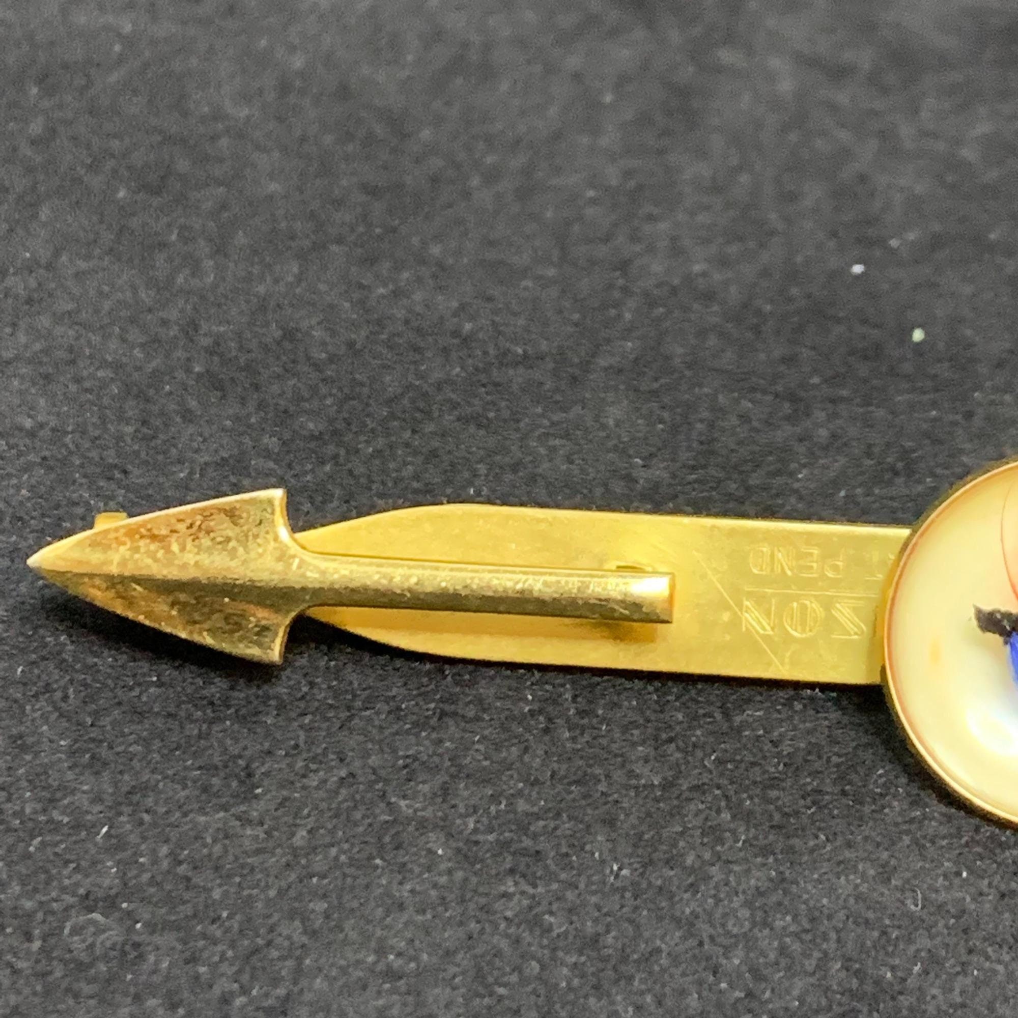 Vintage Anson Gold Tone Arrow Fly Fishing Lure Tie Bar 2293 - Etsy