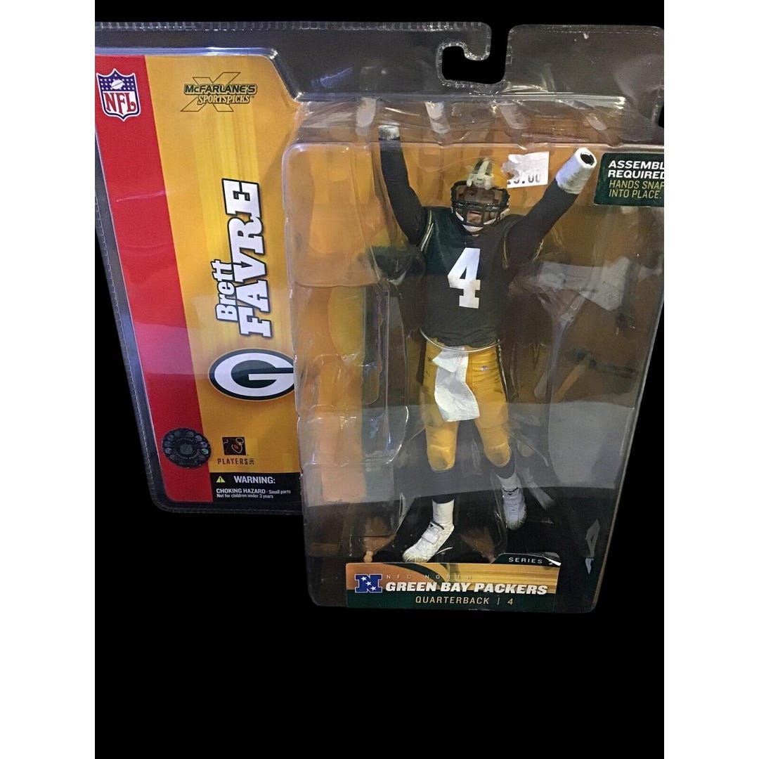 New Mcfarlane Sports NFL Football Series 7 QB Brett Favre Figure Sealed ...