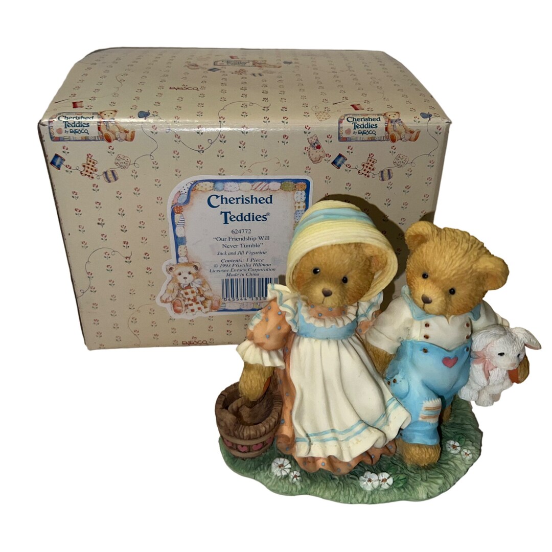 Enesco Cherished Teddies Our Friendship Will Never Tumble #624772 - Etsy