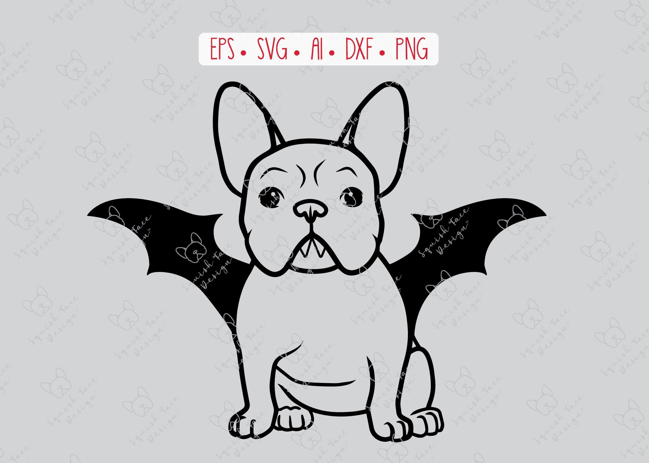 French Bulldog, Frenchie, Bat, Bulldog, Halloween, Wings, Fangs, Crafts ...