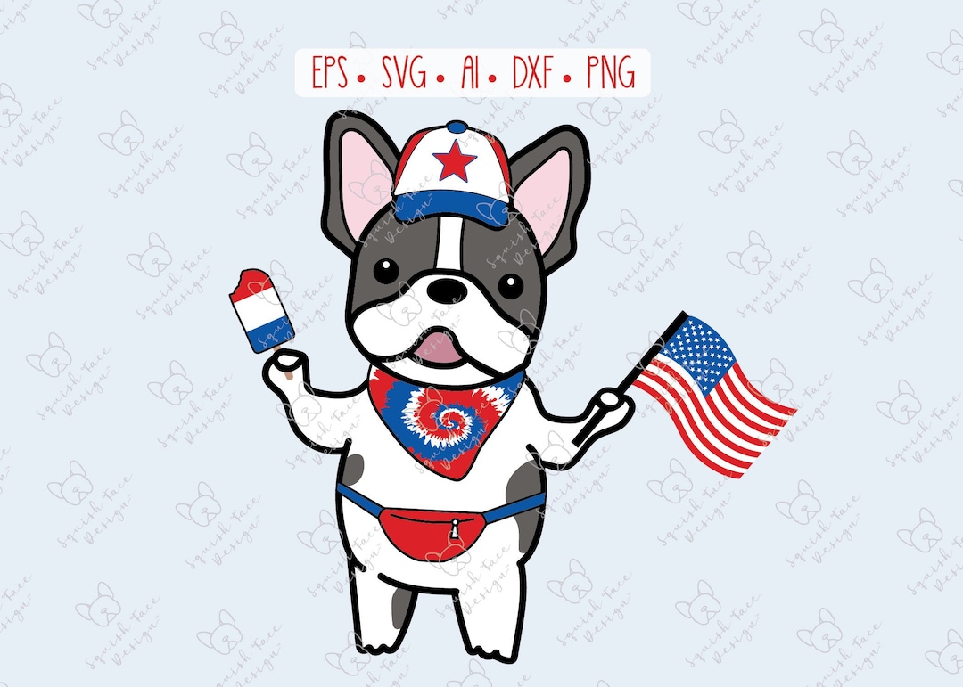 French Bulldog, Frenchie, American Flag, Popsicle, Fanny Pack, Hat ...
