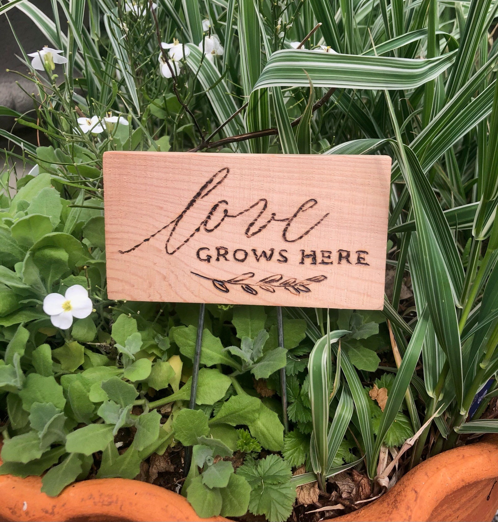 Custom Wood Burned Plant Tag Rustic Garden Marker Vegetable - Etsy Canada