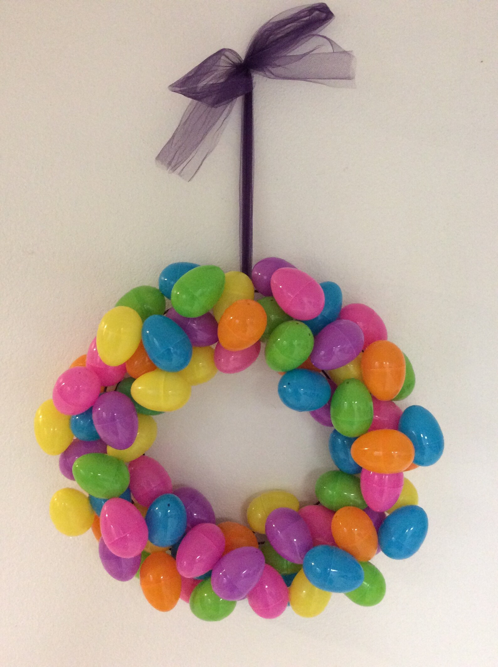Easter Wreath Spring Wreath Easter Egg Easter Decor Pastel Easter Egg ...