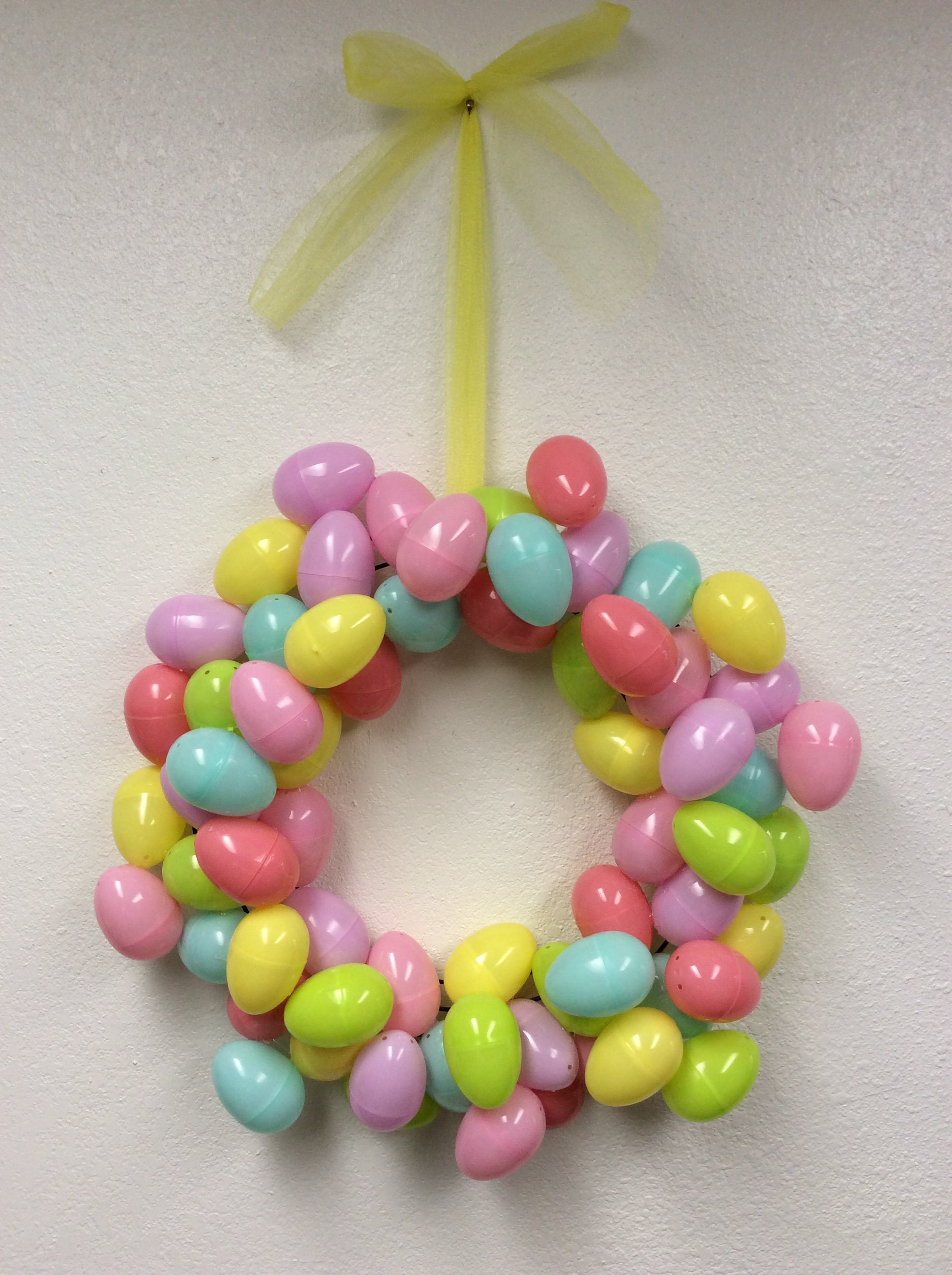 Easter Wreath Spring Wreath Easter Egg Easter Decor Pastel Easter Egg ...