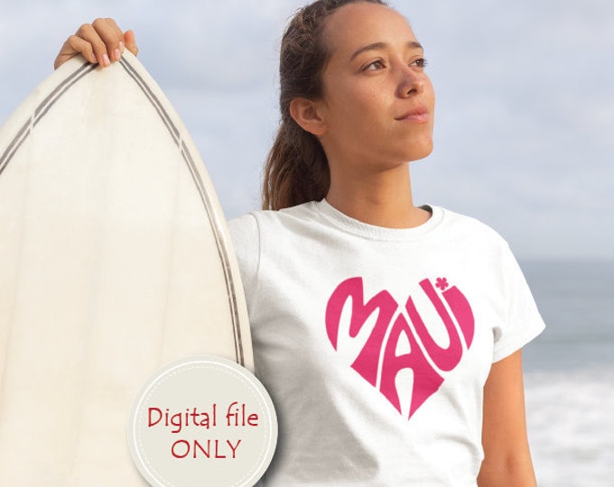 Maui Word Art, Maui Svg Dxf Eps Png Jpg, Maui Logo Design, Maui Word in ...