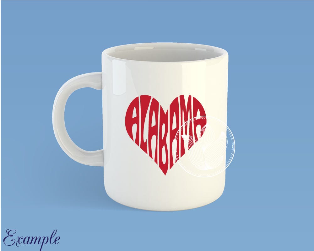 Alabama Word Art Alabama Svg Dxf Eps Png Jpg Alabama logo | Etsy