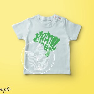 Brazil Word Art in Map Shape Svg Dxf Eps Png Jpg Cut File | Etsy