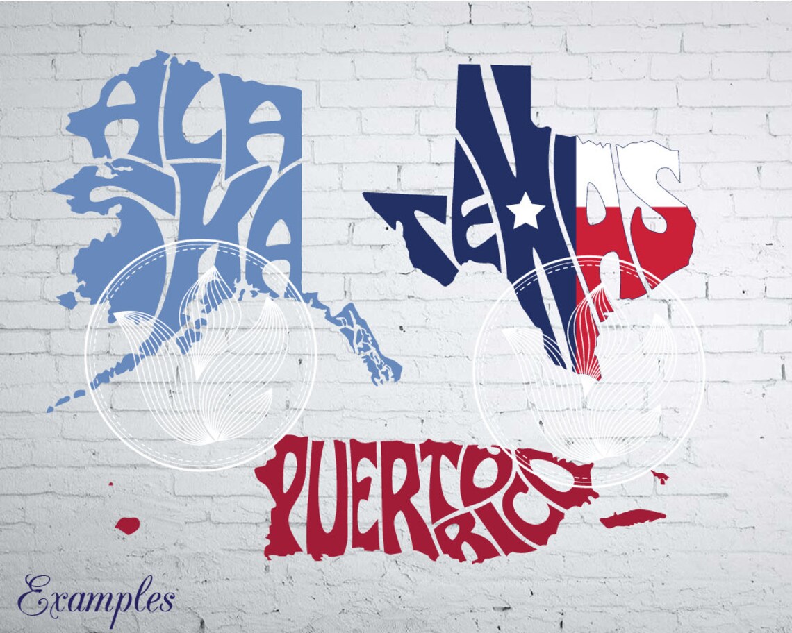 Custom Digital Word Art Svg Cutting File in the Shape You | Etsy