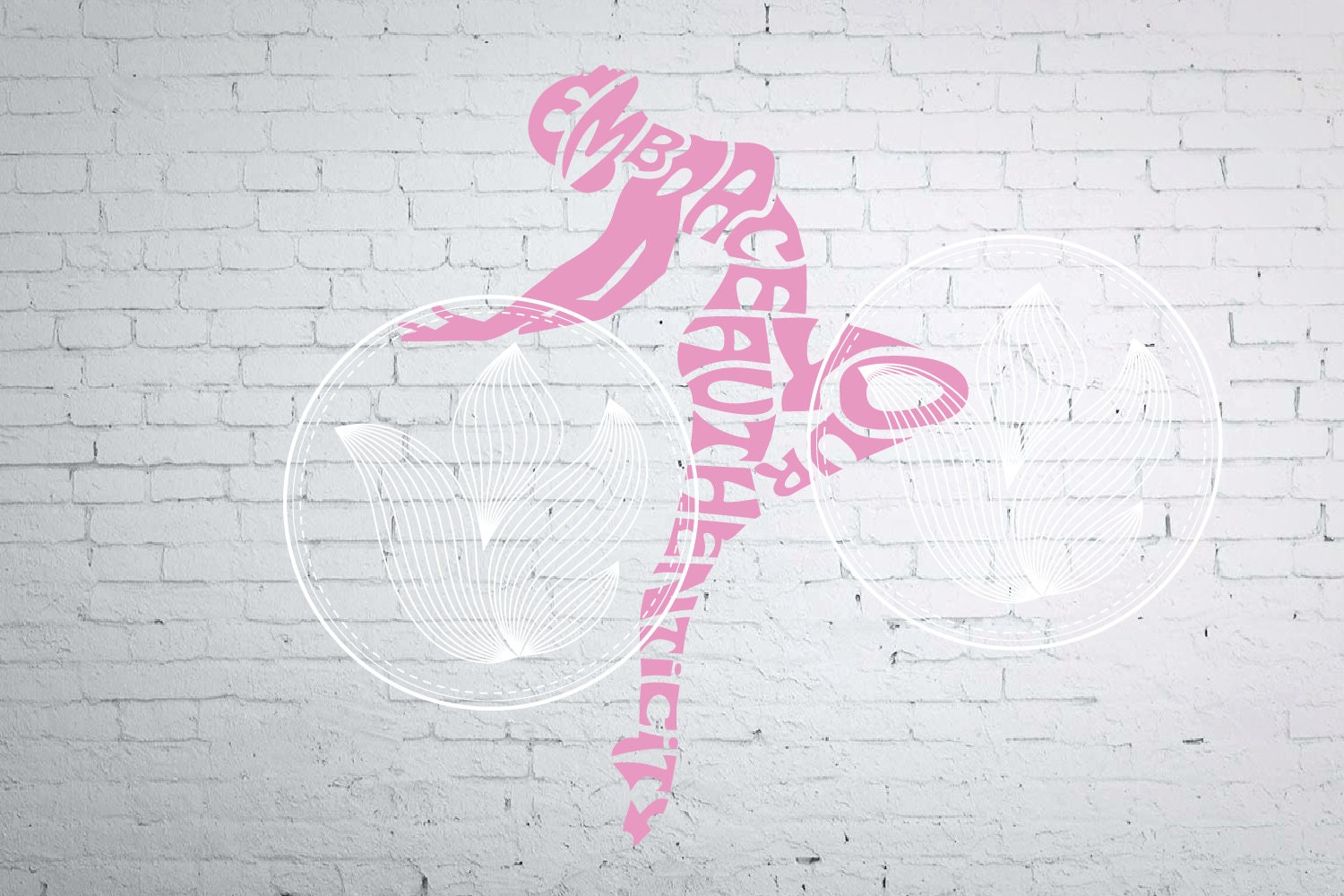 Embrace your authenticity Word Art Svg Dxf Eps Png Jpg | Etsy