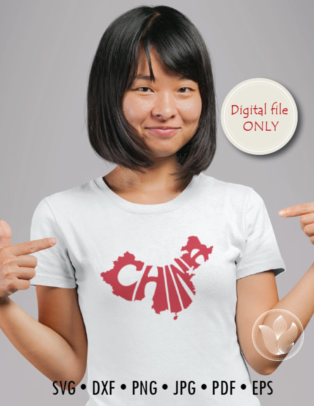 China Word Art in Map Shape Svg Dxf Eps Png Jpg Cut File - Etsy Canada