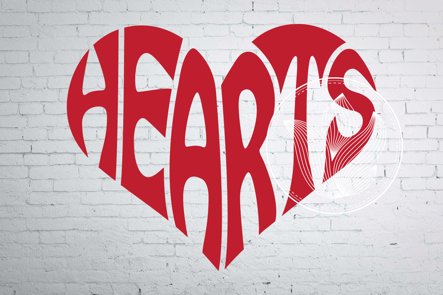 Hearts Word Art Hearts in Heart Svg Dxf Eps Png Jpg Cut - Etsy