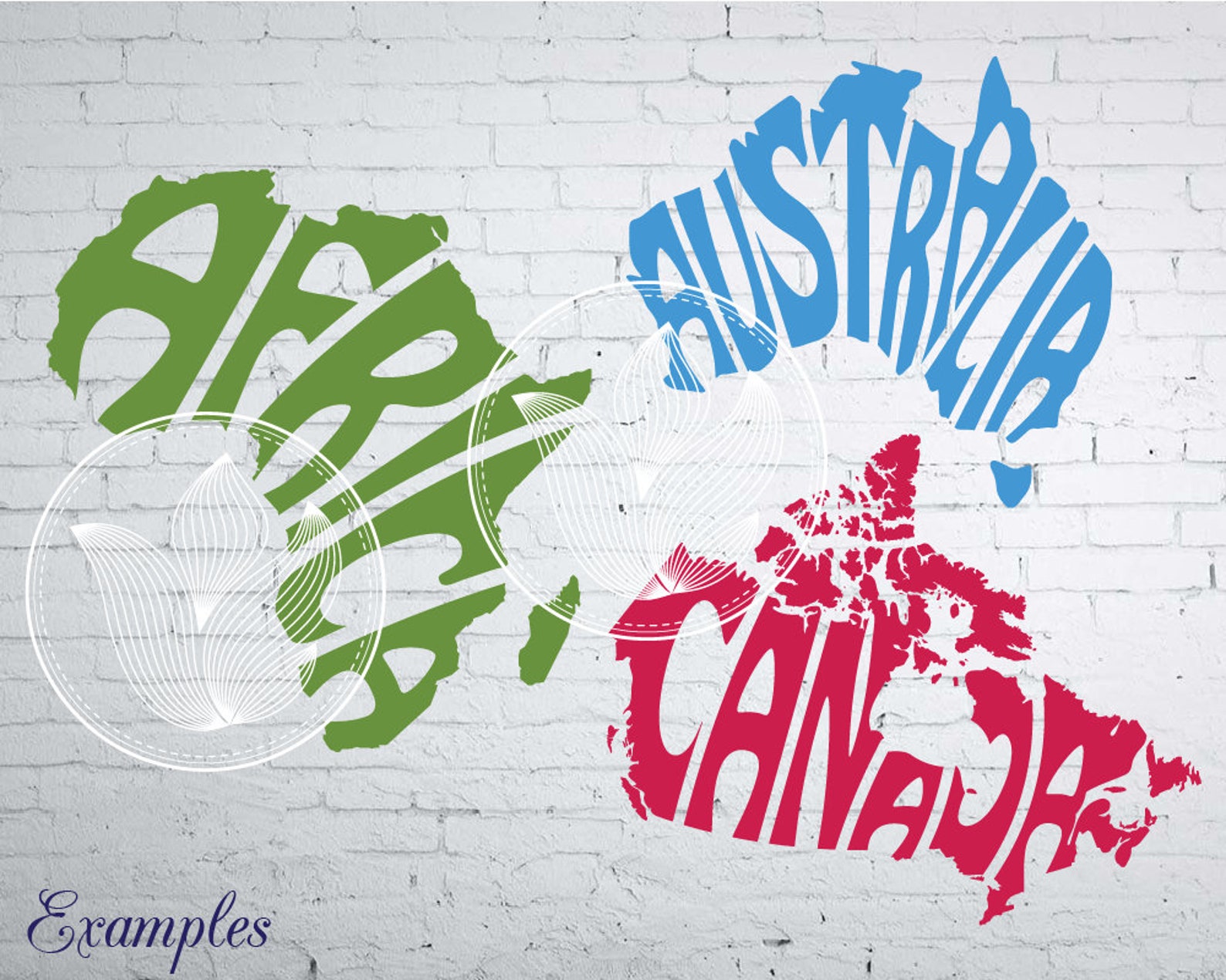 Custom Digital Word Art Svg Cutting File in the Shape You | Etsy