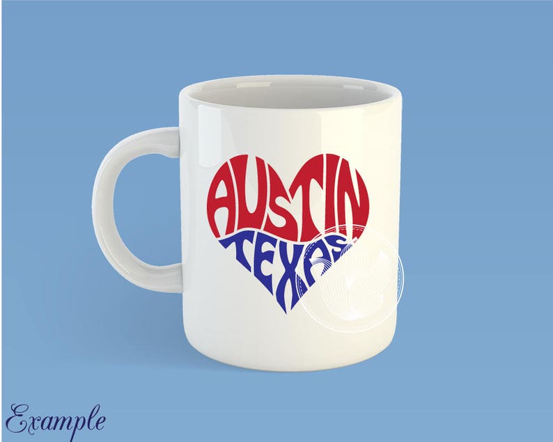 Austin Texas Word Art Austin Texas Svg Dxf Eps Png Jpg | Etsy