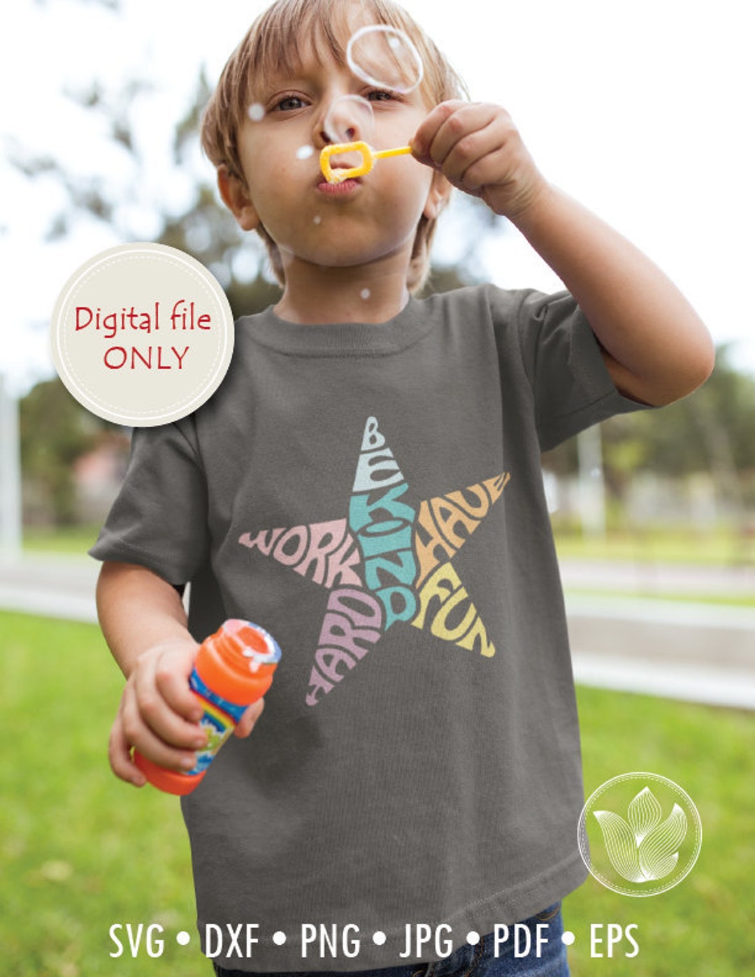 Work Hard Be Kind Have Fun Word Art Svg Dxf Eps Png Jpg - Etsy