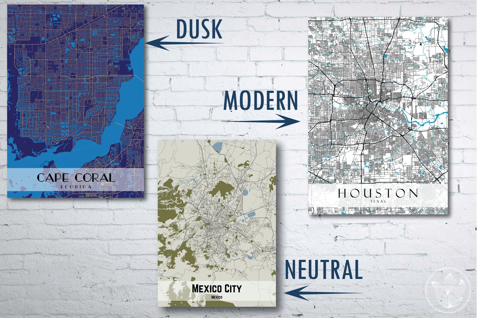 I Will Make a Custom Digital City Map Jpg Illustration to | Etsy