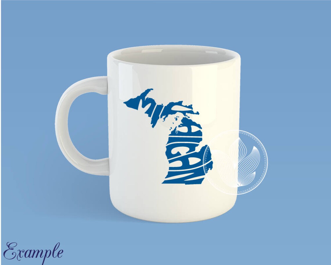 Michigan Word Art Michigan Svg Dxf Eps Png Jpg Michigan Logo | Etsy