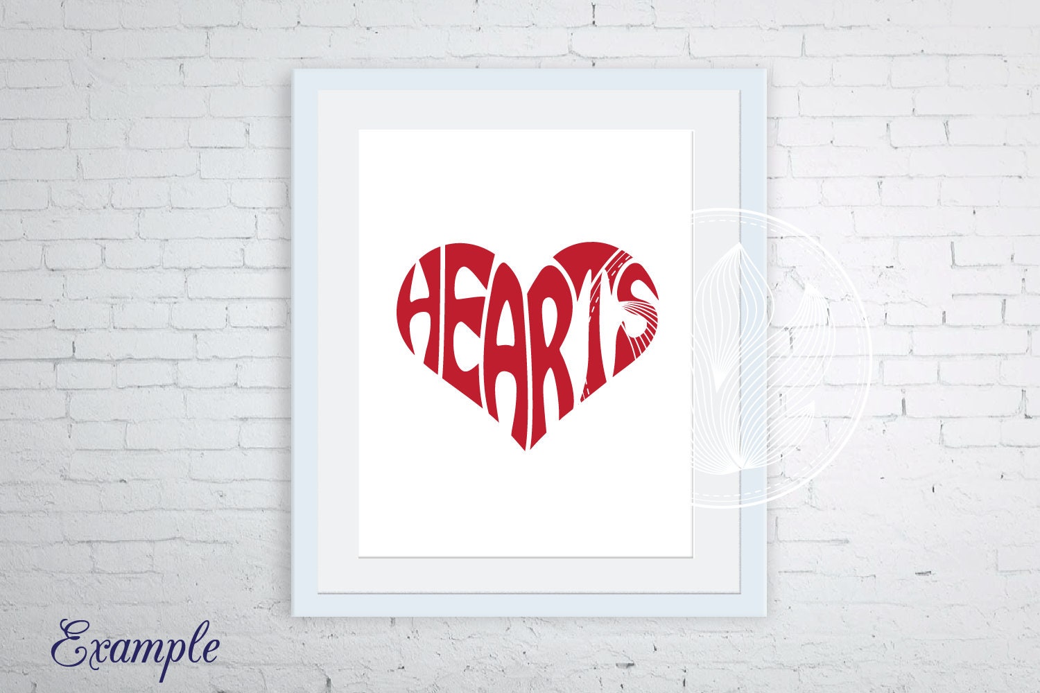 Hearts Word Art Hearts in Heart Svg Dxf Eps Png Jpg Cut - Etsy