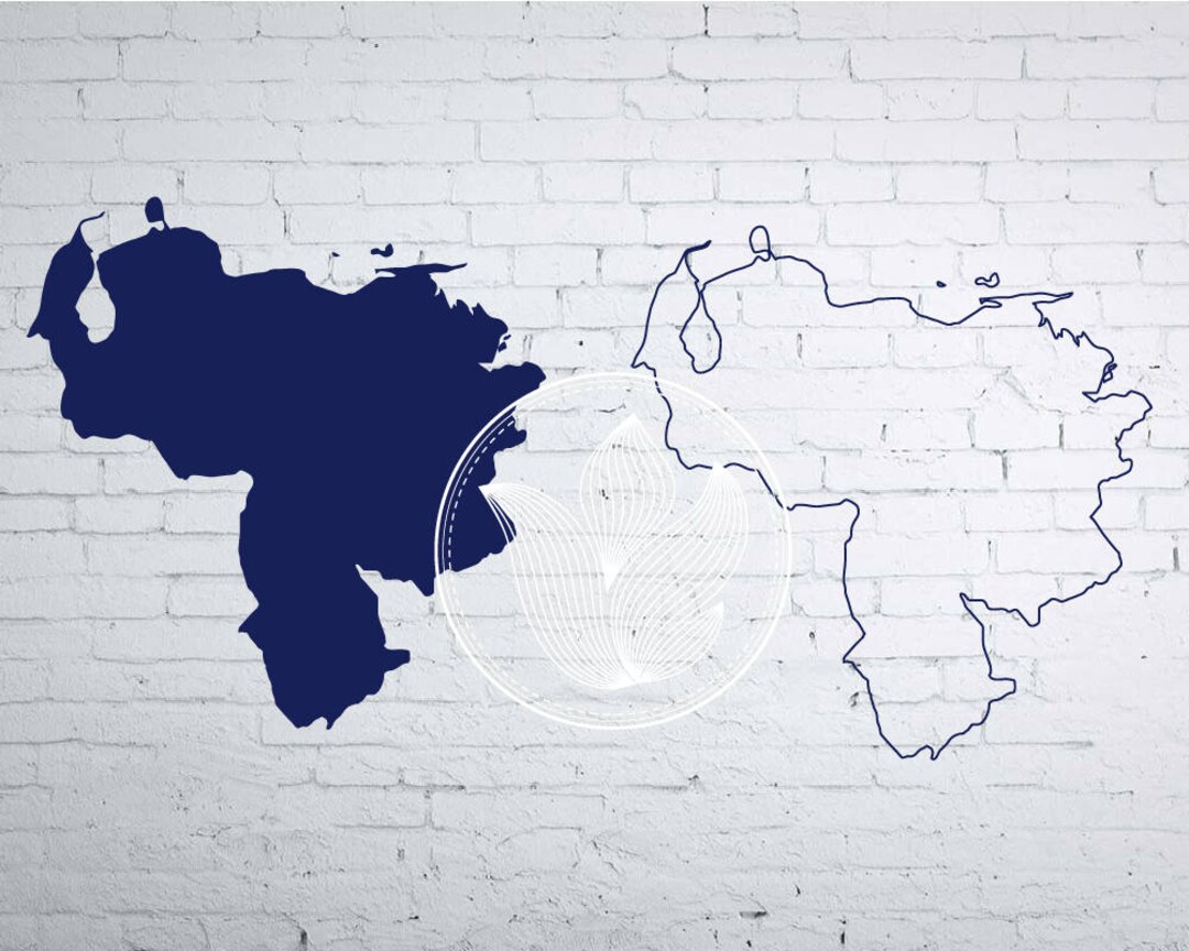Venezuela Svg Cut File, Outline Map, Stencil Map - Etsy