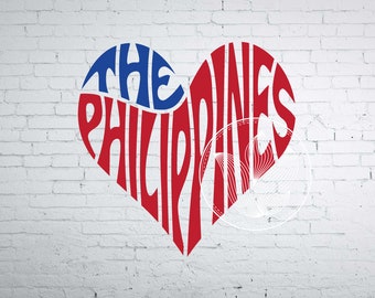 Philippines Word Art - Etsy