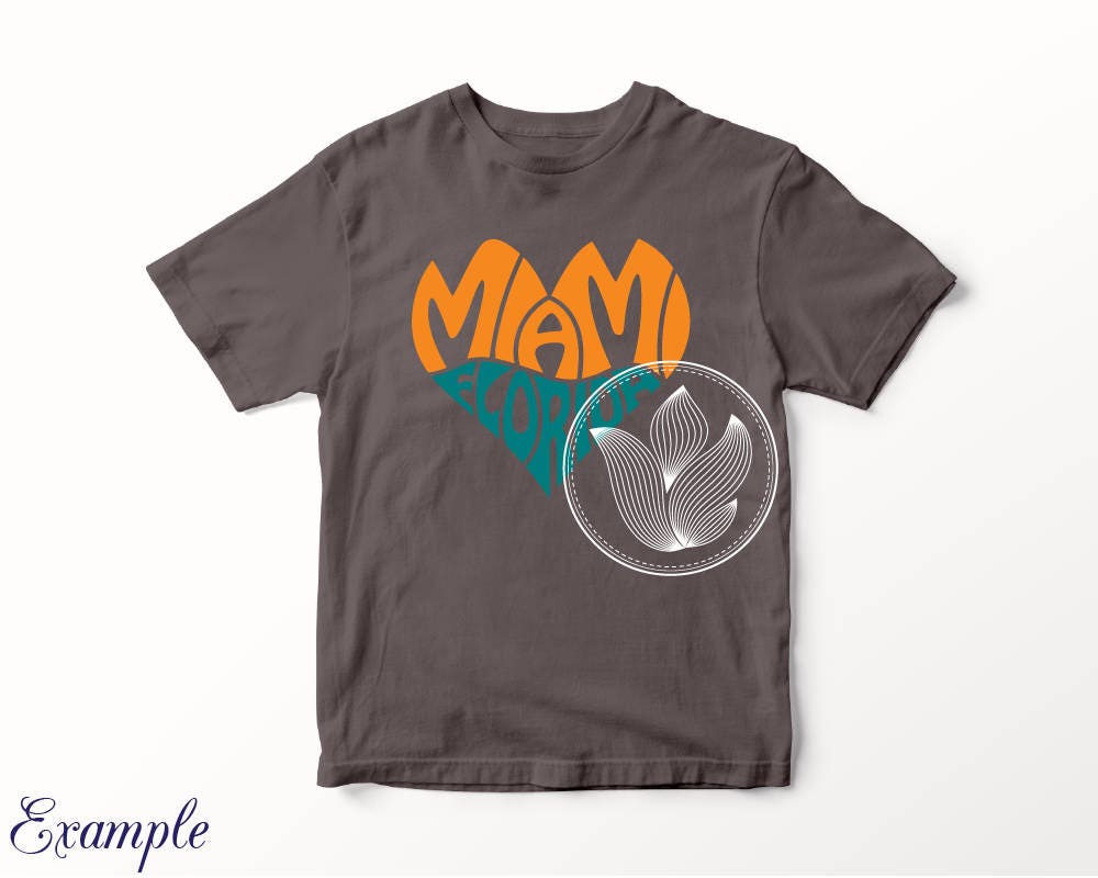 Miami Florida Word Art Miami Florida Svg Dxf Eps Png Jpg - Etsy